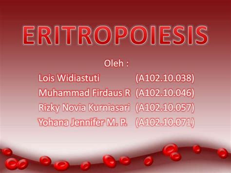 Eritropoiesis Pptx