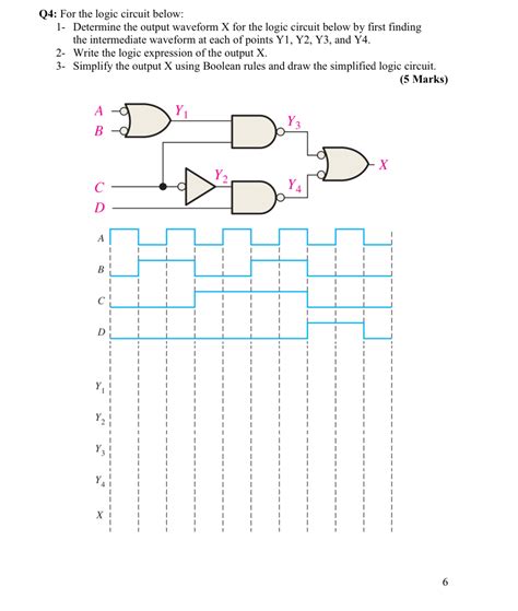 Solved Q4 For The Logic Circuit Below Determine The Output