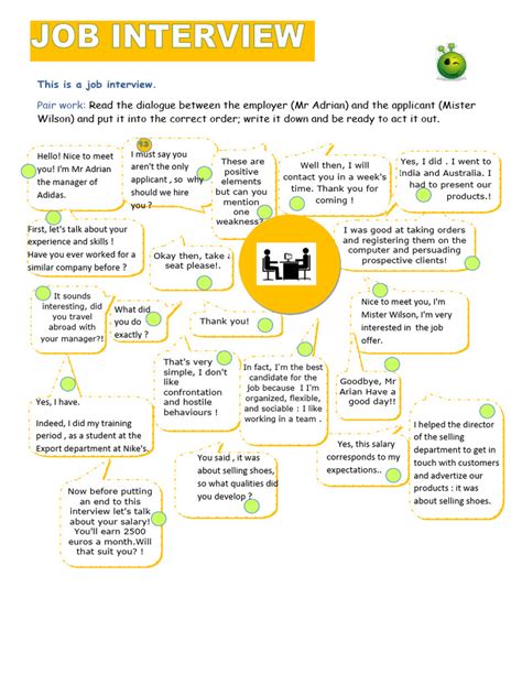 Job Interview Homework Pdf