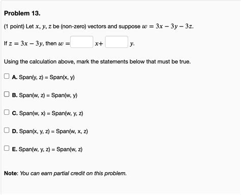 Solved Problem 13 1 Point Let X Y Z Be Non Zero