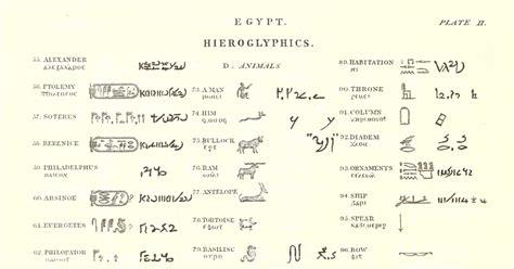 4 Part Of Youngs Hieroglyphic And Demotic Vocabulary As Shown In His Download Scientific