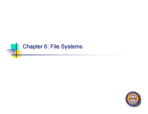 File Systems Introduction To Operating Systems Cs 1550 Docsity