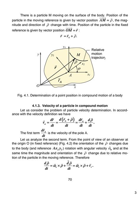 Solution Kinematics Compound Motion Of Point Determination Of A Particle Position Velocity Of A