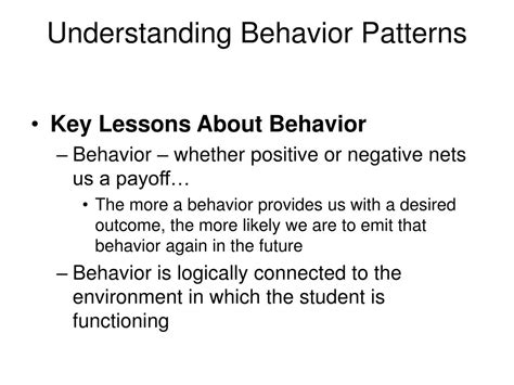 ppt introduction to understanding patterns of repeated behavior