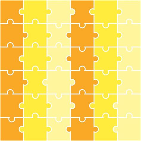 Yellow Shade Jigsaw Pattern Jigsaw Line Pattern Jigsaw Seamless Pattern Decorative Elements