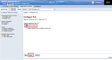 Enabling TLS For IBM Navigator For I Enabling TLS For IBM Navigator For I