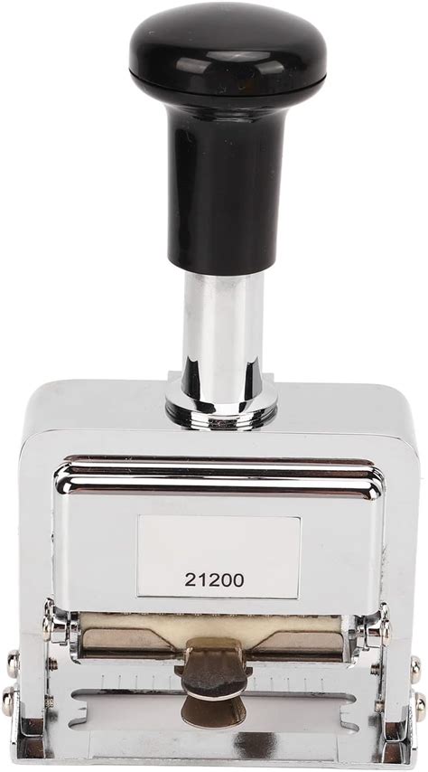 Number Stamp Office Supplies Self Inking Automatic Numbering Stamp With Handle For Banking