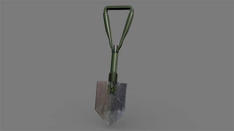 Folding Shovel Textured Buy Royalty Free 3d Model By 3dee Mellydeeis [4d9d22a
