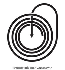 Feedback Arrow Aimed Center Curve Stock Vector Royalty Free 2215553947 Shutterstock