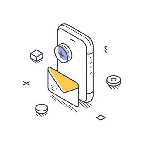 Innovative Isometric Line Art Icon Representing Online Marketing Strategies And Communication
