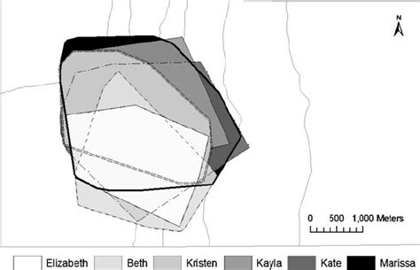 Home Range Overlap Of Adult Females Download Scientific Diagram