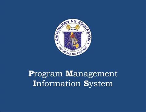 Program Management Information System Pmis User Guide