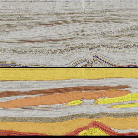 A Input Seismic Data And B Facies Classification Results