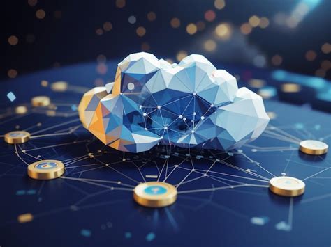 Premium Ai Image Seamless Data Flow Cloud Computing Technology Concept