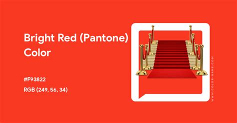Bright Red Pantone Color Hex Code Is F93822