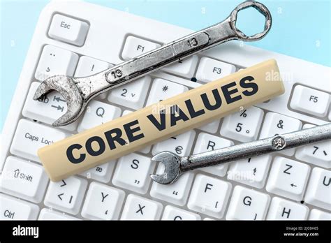 Text Caption Presenting Core Values Internet Concept Belief Person Or Organization Views As