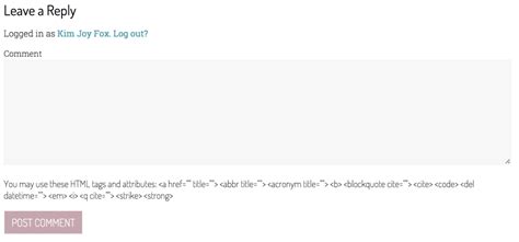 Elements To Design For A Custom Wordpress Template Kim Joy Fox