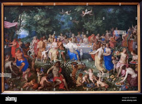 The Wedding Of Thetis And Peleus Oil On Copper About 1618 Hendrick