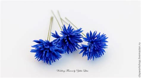 Васильки в свадебную прическу в интернет магазине на Ярмарке Мастеров Украшения для причесок