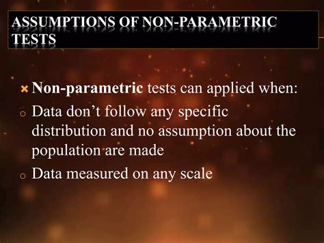Parametric And Non Parametric Pptx Physics Science