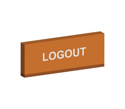 Premium Vector Logout Button