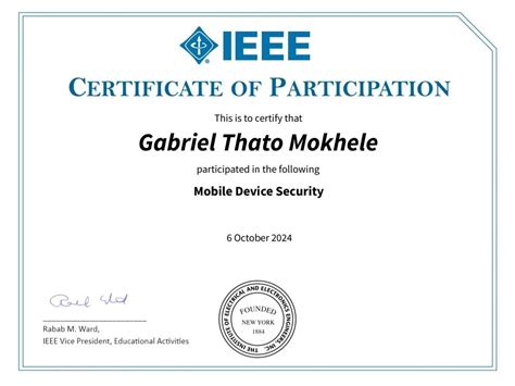 Mobile Device Security Gabriel Mokhele
