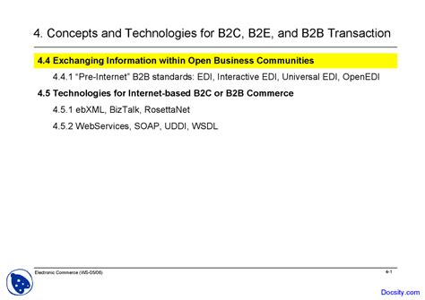 Transaction E Commerce Lecture Slides Docsity