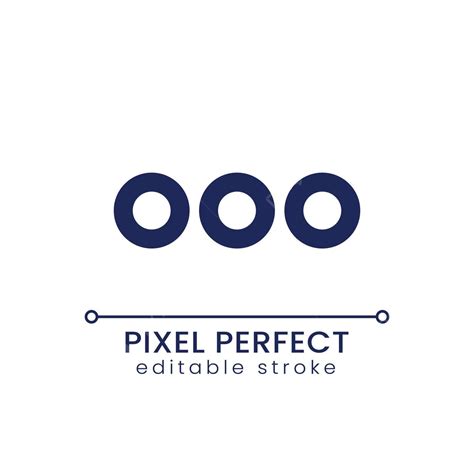 Linear Ui Icon For A Pixel Perfect More Options Button Vector Vector Sign Ui PNG And Vector