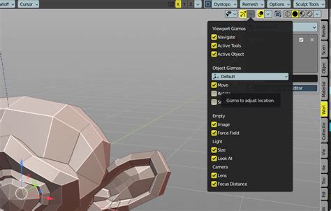 Make Gizmo Inactive In Sculpt Mode Technical Support Blender