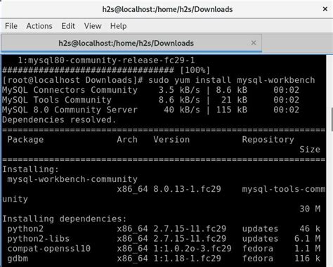 How To Install Mysql Workbench On Fedora And Redhat Rehl H2s Media