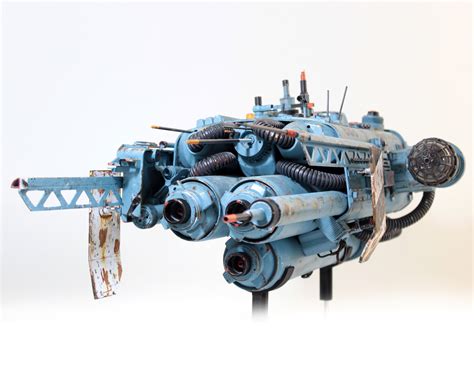 Spaceship Model Gas Carrier Tanker Scratchbuild Spaceship Collectible Toy Display Spaceship