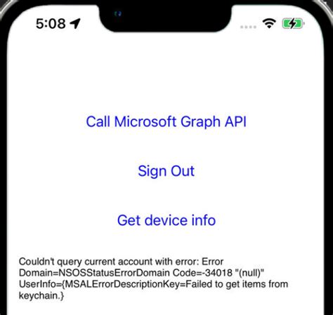 Nsosstatuserrordomain Code 34018 Client Explicitly Specifies Access Group Microsoft