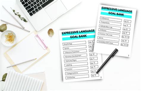 Expressive Language Goals Speech Therapy With Free Goal Bank Speech Therapy Store