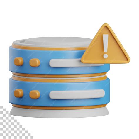 premium psd 3d rendering server error isolated useful for cloud network computing technology