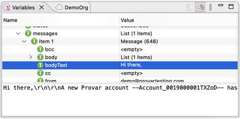 String Test Steps Provar Documentation