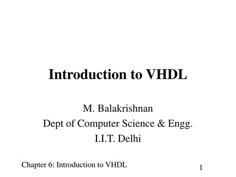 Ppt Introduction To Vhdl Powerpoint Presentation Free Download Id