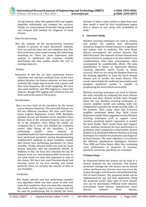 Heart Disease Prediction Using Machine Learning Algorithms Pdf