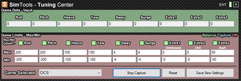 SimTools Presets DCS Settings And Export Lua