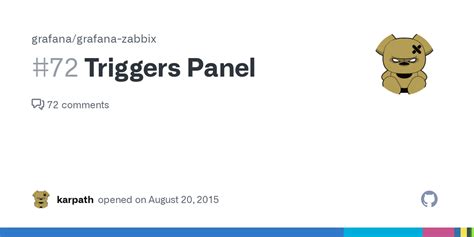 Triggers Panel Issue Grafana Grafana Zabbix GitHub