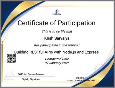 Krish Sarvaiya On Linkedin Webdevelopment Nodejs Express Apis Skillected Learningjourney