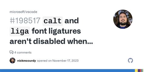 `calt` And `liga` Font Ligatures Arent Disabled When Passing A String