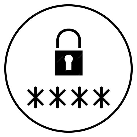 Premium Vector Password Vector Illustration