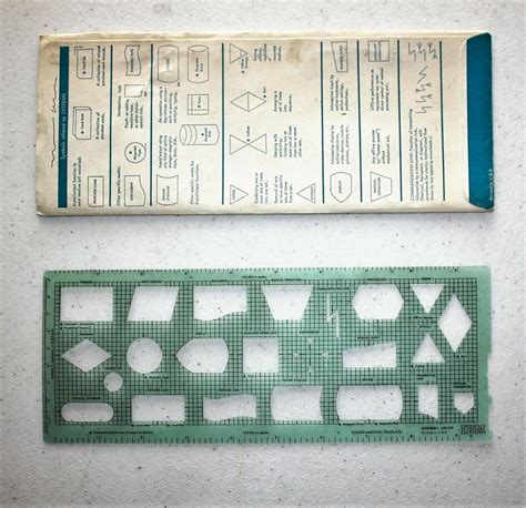 Vintage Ibm Flowcharting Template In Original Sleeve Basic Programming