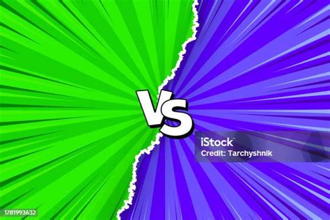 만화 만화 배경입니다 대결 찢어진 종이 요소가 있는 만화책 다채로운 경쟁 포스터 레트로 팝 아트 스타일 벡터 그림 Championship에 대한 스톡 벡터 아트 및 기타