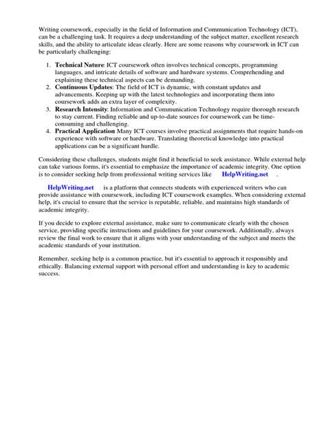 As Ict Coursework Examples Pdf Spreadsheet Information And Communications Technology