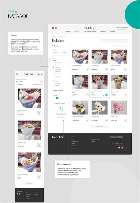 E Commerce Flower Shop Behance