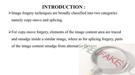 Image Forgery Detection Using Deep Learning Ppt