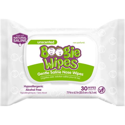 Boogie Wipes Gentle Saline Nose Wipes Unscented Shop Nose Wipes At