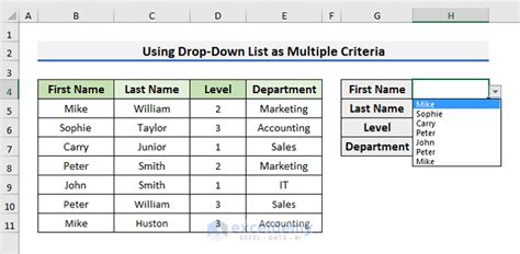 How To Use Excel Vlookup With Multiple Criteria In Column And Row 6 Methods