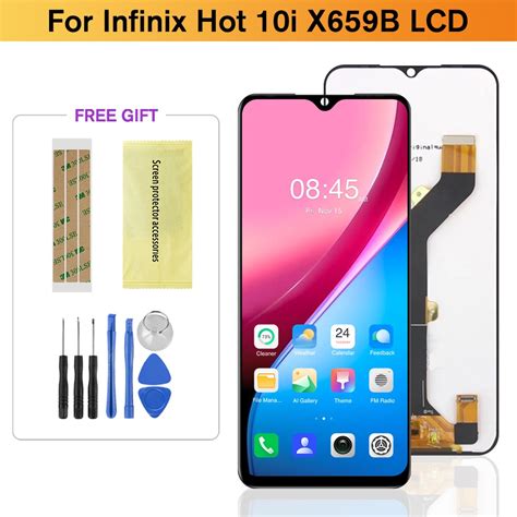 For Infinix Hot 10i X659 LCD Replacement PR652B Digitizer Hot X659B